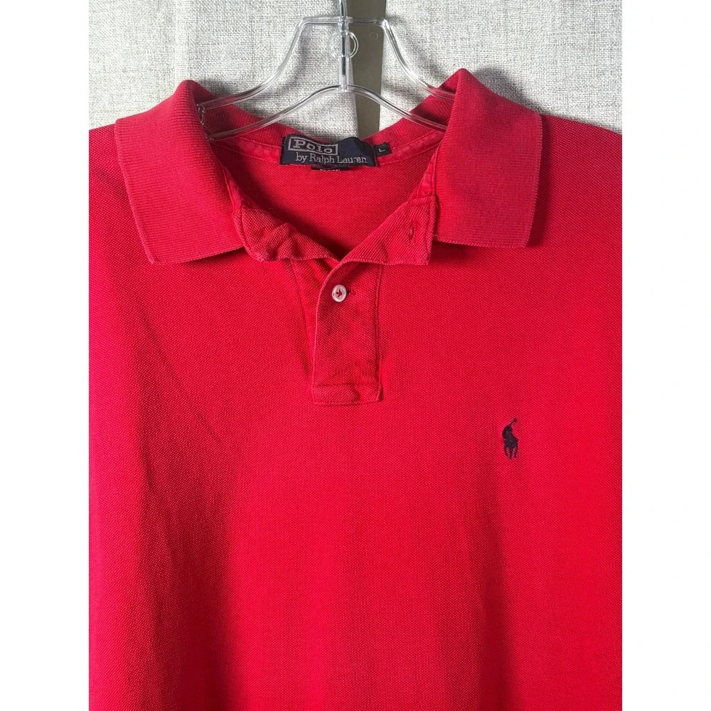 Polo Ralph Lauren | Shirts | Polo Ralph Lauren Mens Red Pique Short ...